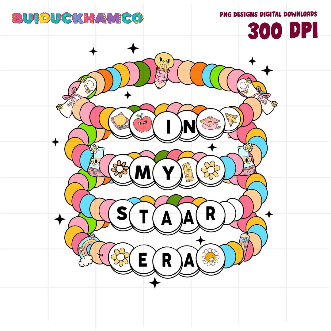 In My Staar Era Test Day Bracelet Png, Teacher Test Day Png, State ...