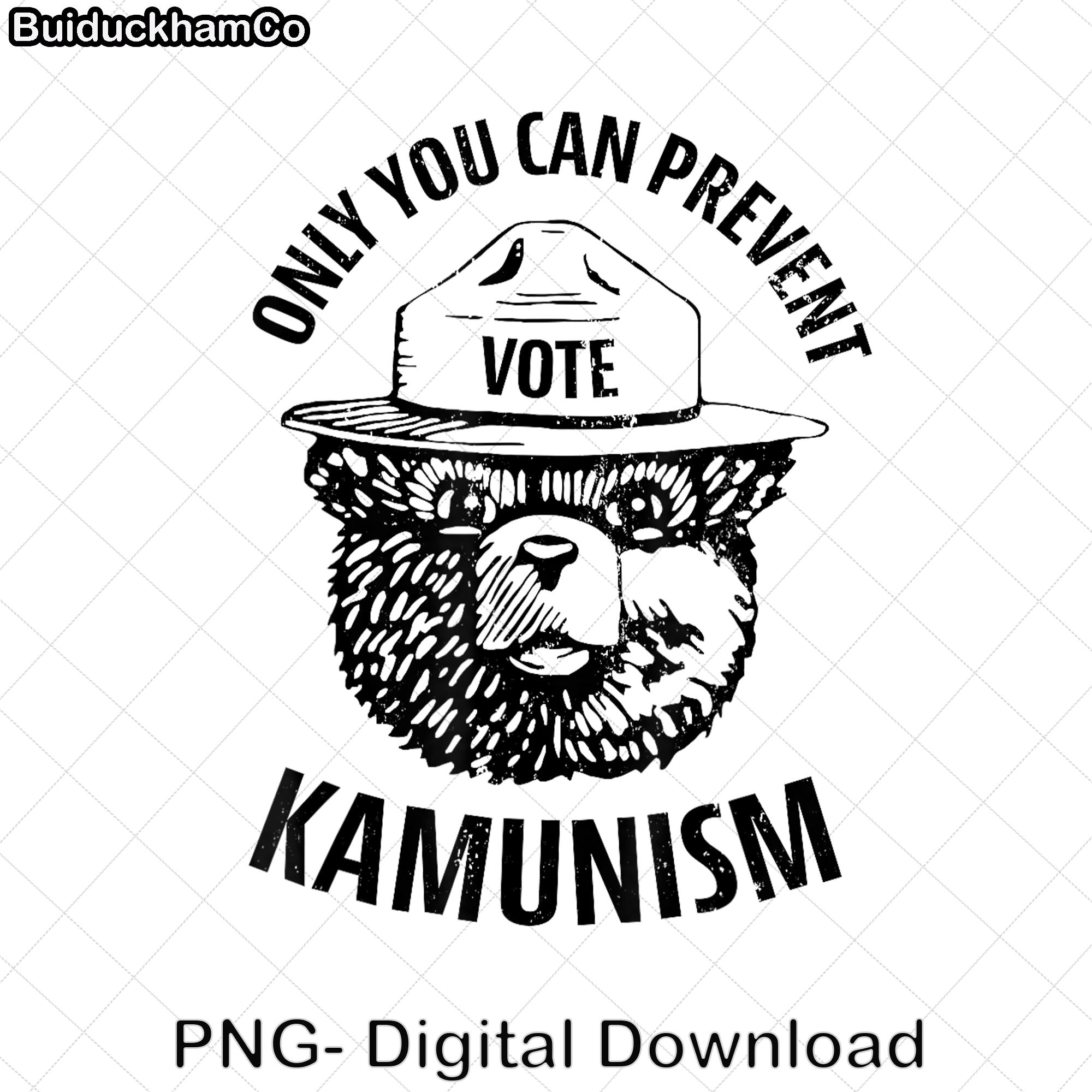 Trump Bear MAGA 2024 Png, Kamunism Png, Stop Kamala Png, Only You Can ...