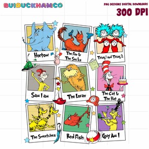 Dr.seuss Character Photo PNG, Reading Day PNG, Dr. Seuss Day PNG, Kids ...