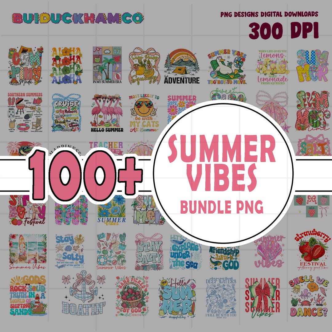 100+ Summer Vibes Bundle Png, Summer Mega Bundle Png, Summer Bundle Png ...