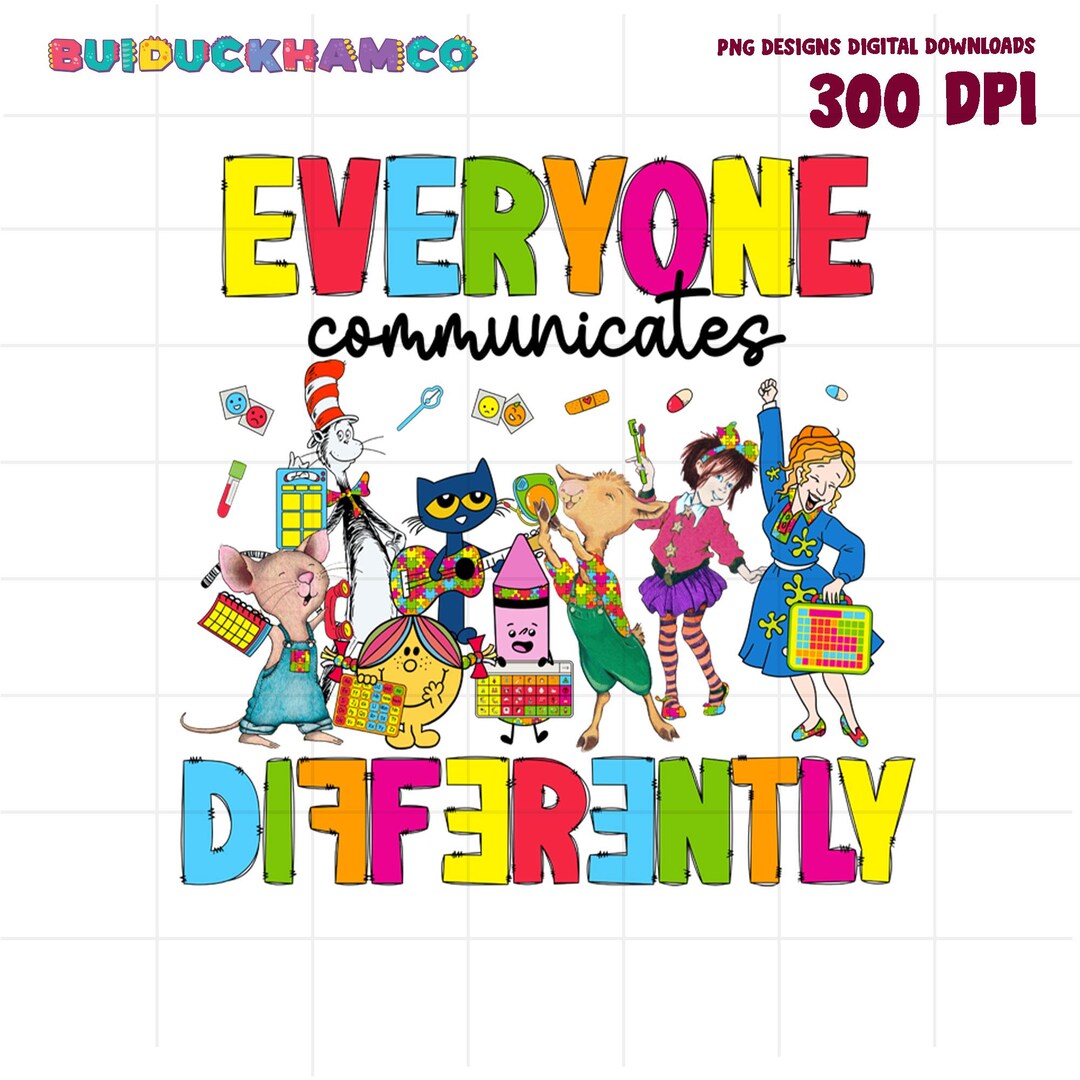 Everyone Communicates Differently Png, Autism Children's Books Png ...