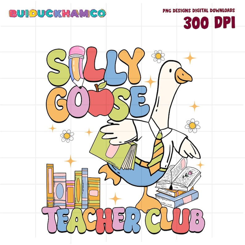 Goose Teacher Club Png, Funny Teacher Png, Goose Teacher Design ...