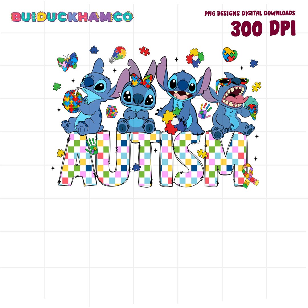 Cute Stitch Autism Png, Stitch Autism Awareness Png, Stitch Autism ...