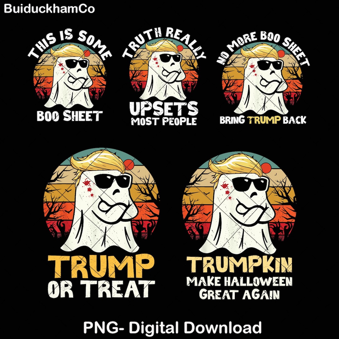5trump 2024 Hair Funny Ghost Halloween Boo Bundle, Trump is My Boo ...