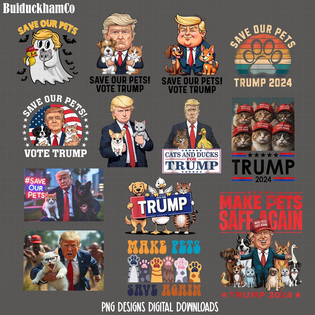 13trump Save Our Pets Png Bundle, Trump Debate Png, Trump Make Pets ...