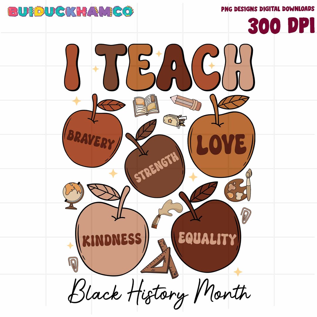 I Teach Black History Png, Black History Month Teacher Png American ...