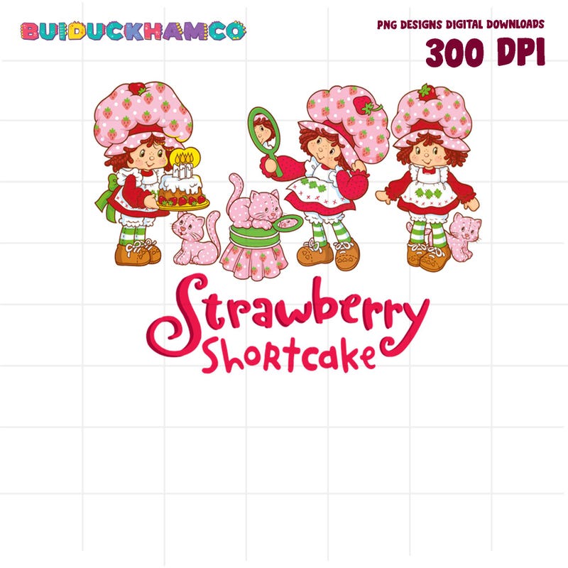 Strawberry Shortcake Svg - Etsy