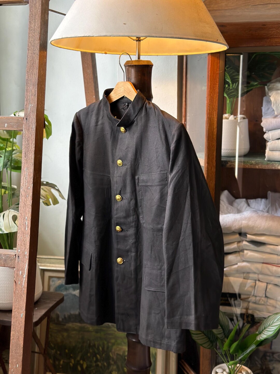 1940’s WW2 Japanese Army Uniforms Jacket Cotton Twill Black, Beautiful ...