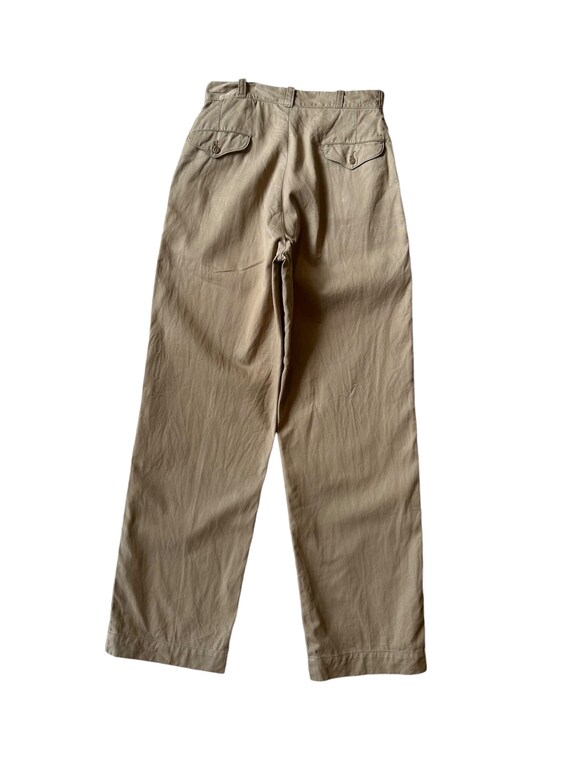 1960‘s Us Army khaki cotton pants Type II silver Rapi… - Gem