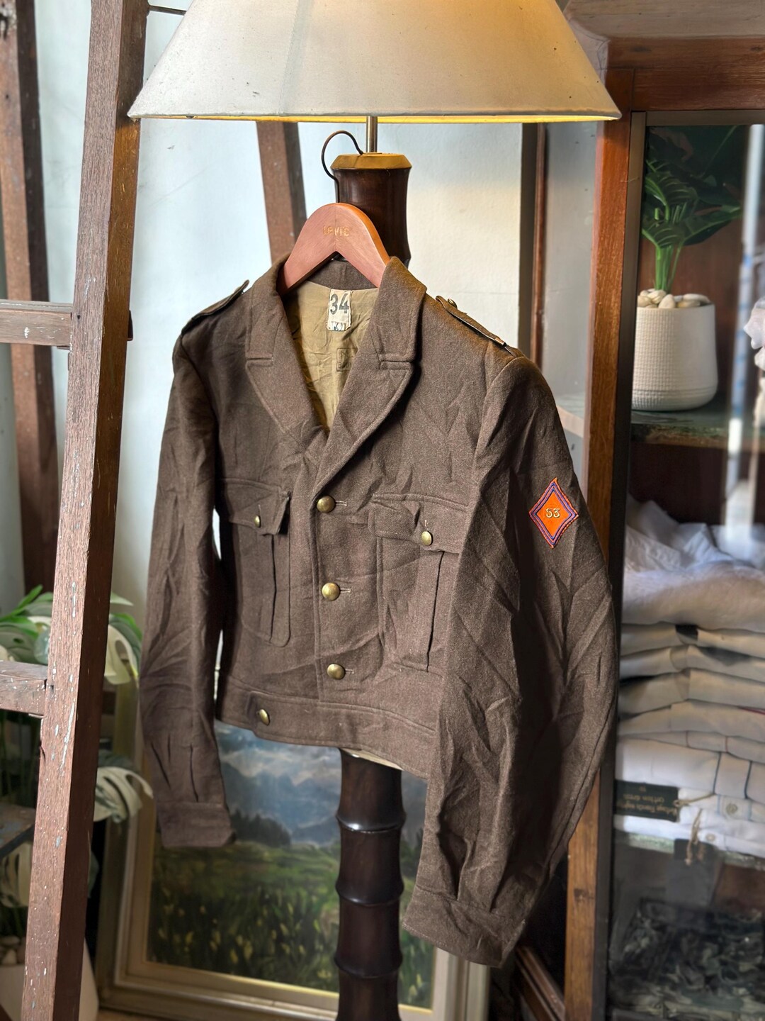 Vintage 1950’s French Army Wool Jacket - Etsy