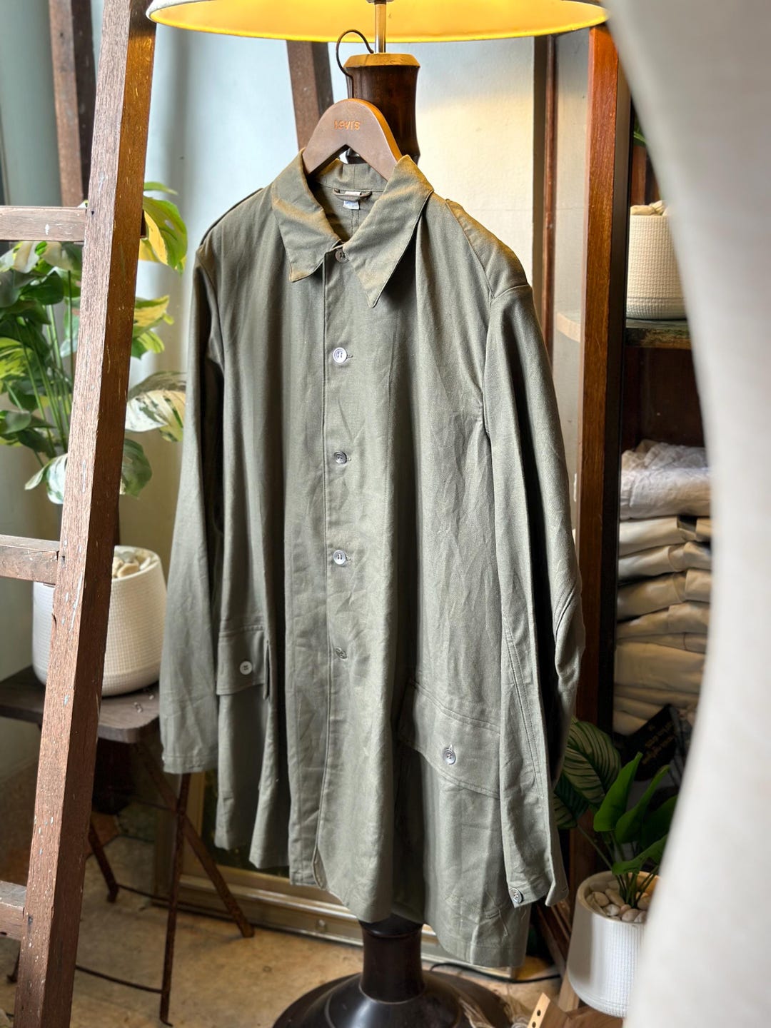 Swedish Army 1940’s WW2 Dead Stock Metal Buttons Cotton Jacket ...