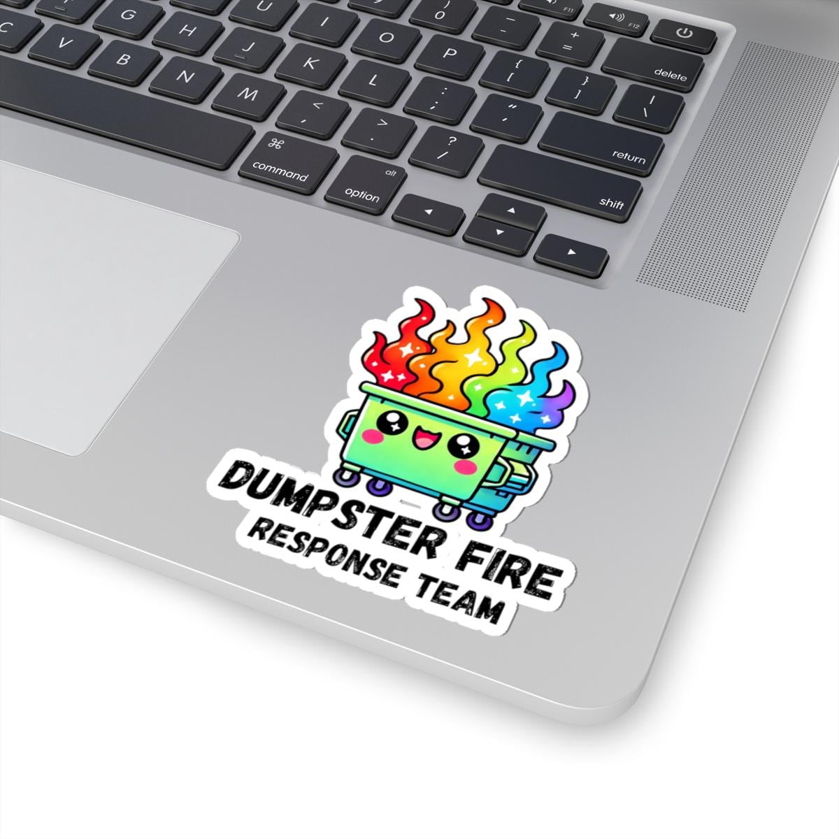 Funny Dumpster Fire Response Team Stickers, Colorful Laptop Decals ...