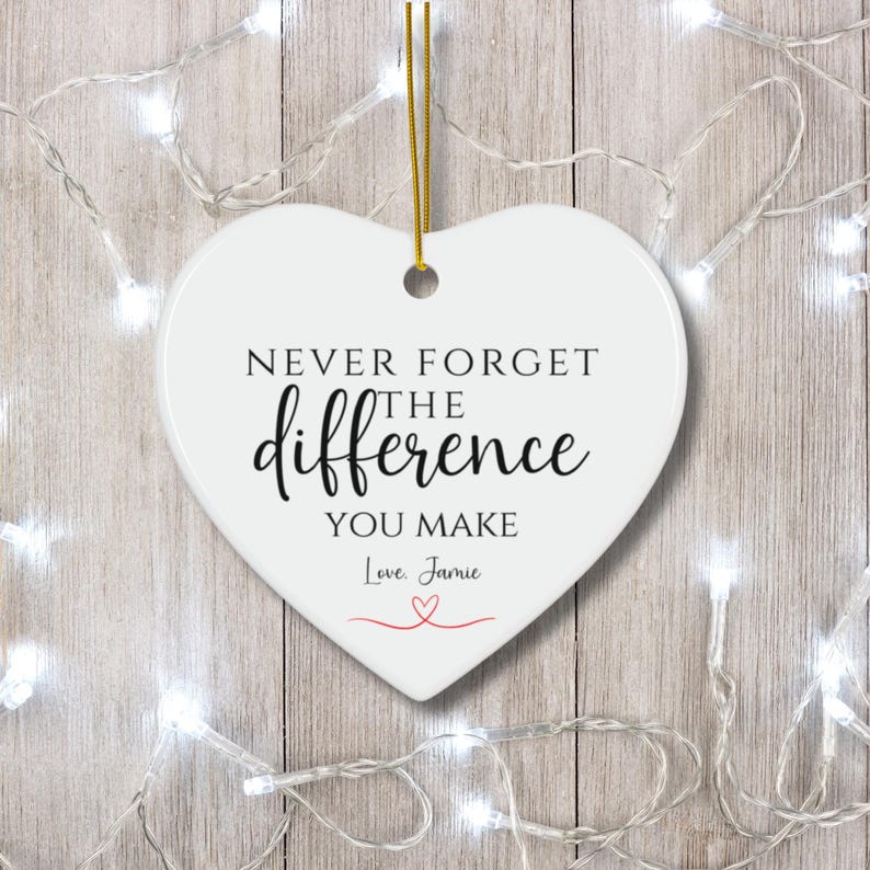 Never Forget the Difference You Make Ornament, Nurse Ornament 2025 ...