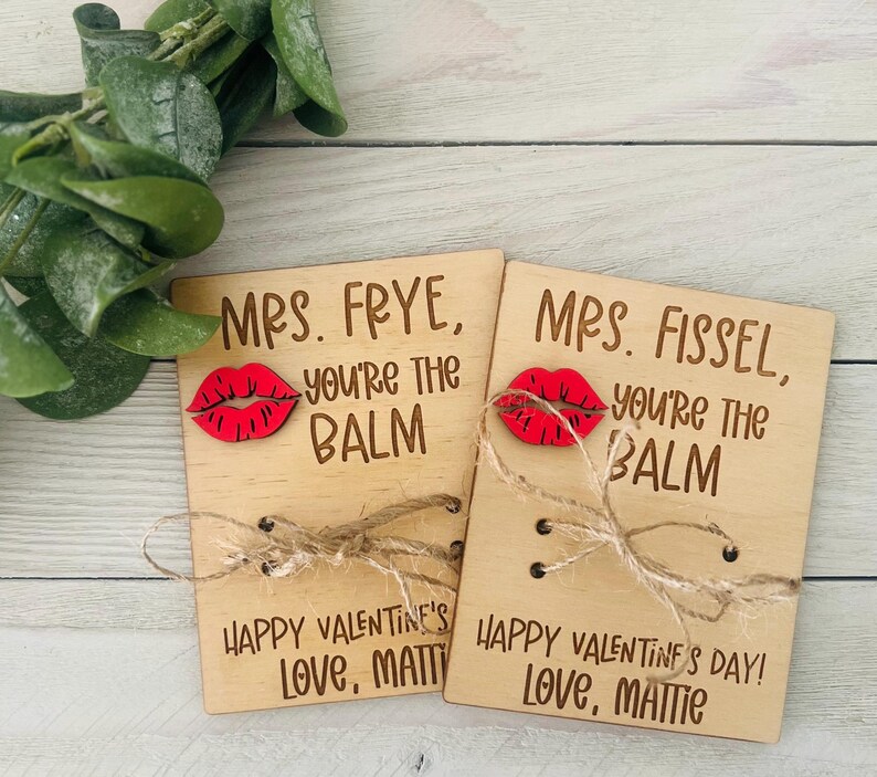 Teacher Valentine, Teacher, Lip Balm Holder, Daycare Teacher, Valentine ...
