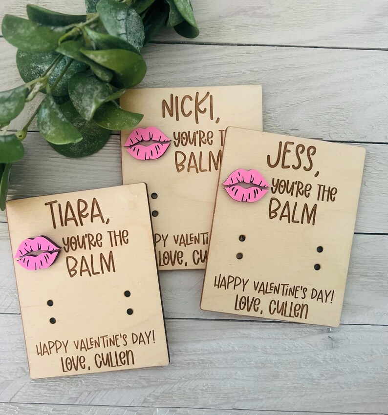 Teacher Valentine, Teacher, Lip Balm Holder, Daycare Teacher, Valentine ...