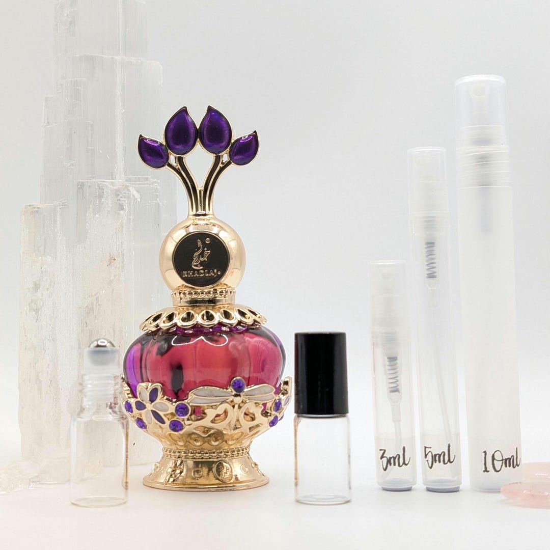 Khadlaj Purple Musk 20ml Bottle: Exotic Floral Perfume Oil 3ml Oil ...