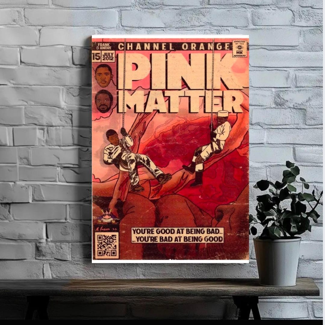 Frank Ocean Pink Matter Comic Album Cover Music Rap Gangsta Pop Culture ...