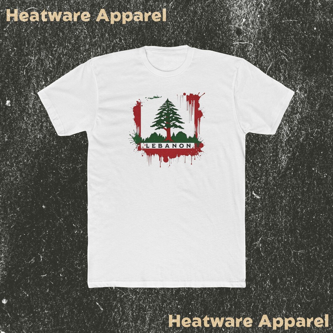 Lebanon Flag T-shirt | Show Your Lebanese Pride With Heatwear Apparel's ...