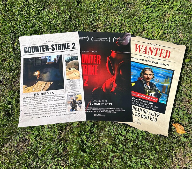 CS2 Inspired Wanted Poster - Etsy