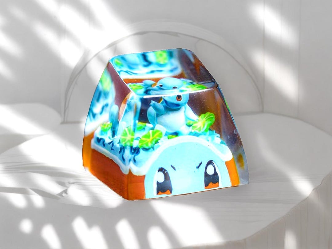 Handmade Squi.rt.le Artisan Keycap, Resin Keycap for Mechanical ...