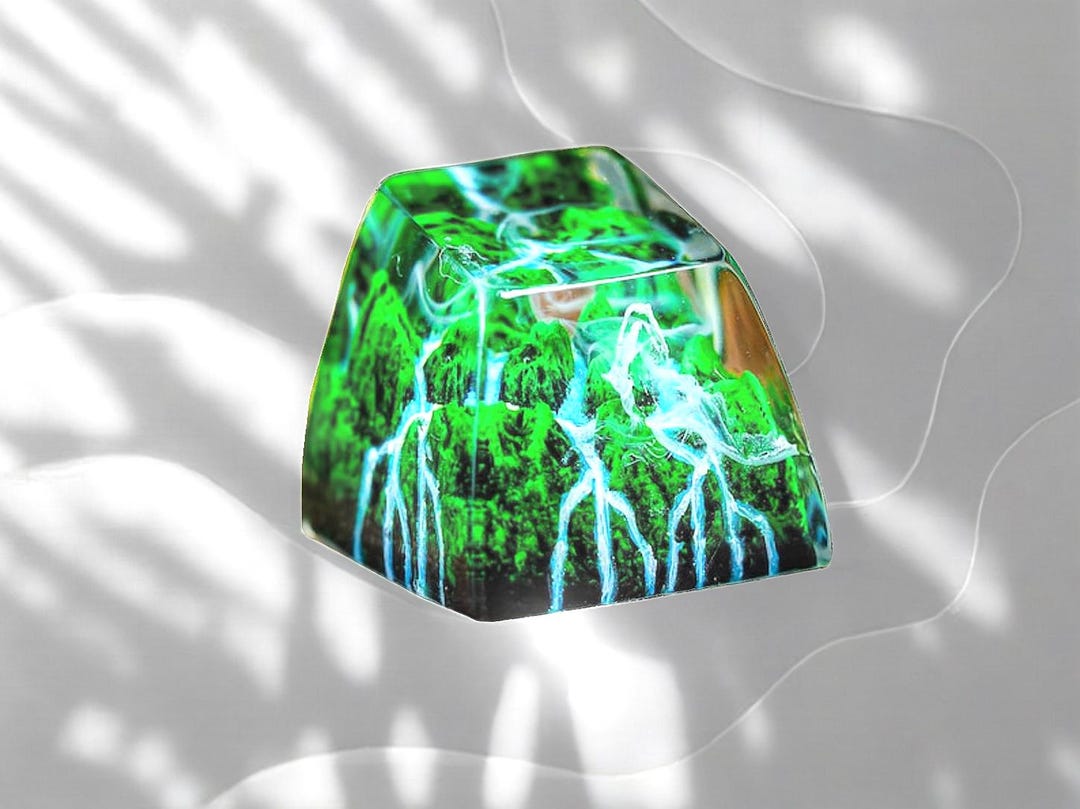 Mystery Forest Keycap, Spring Landscape Artisan Keycap for Cherry MX ...