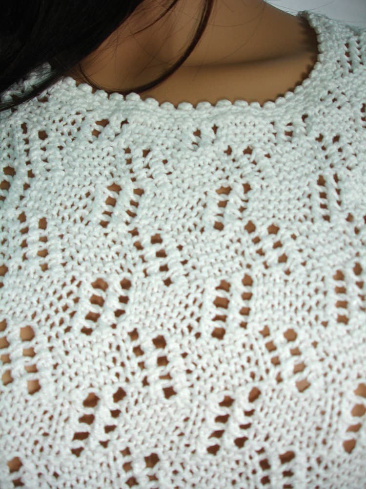 White Knit Summer Lace Top Ready to Ship - Etsy