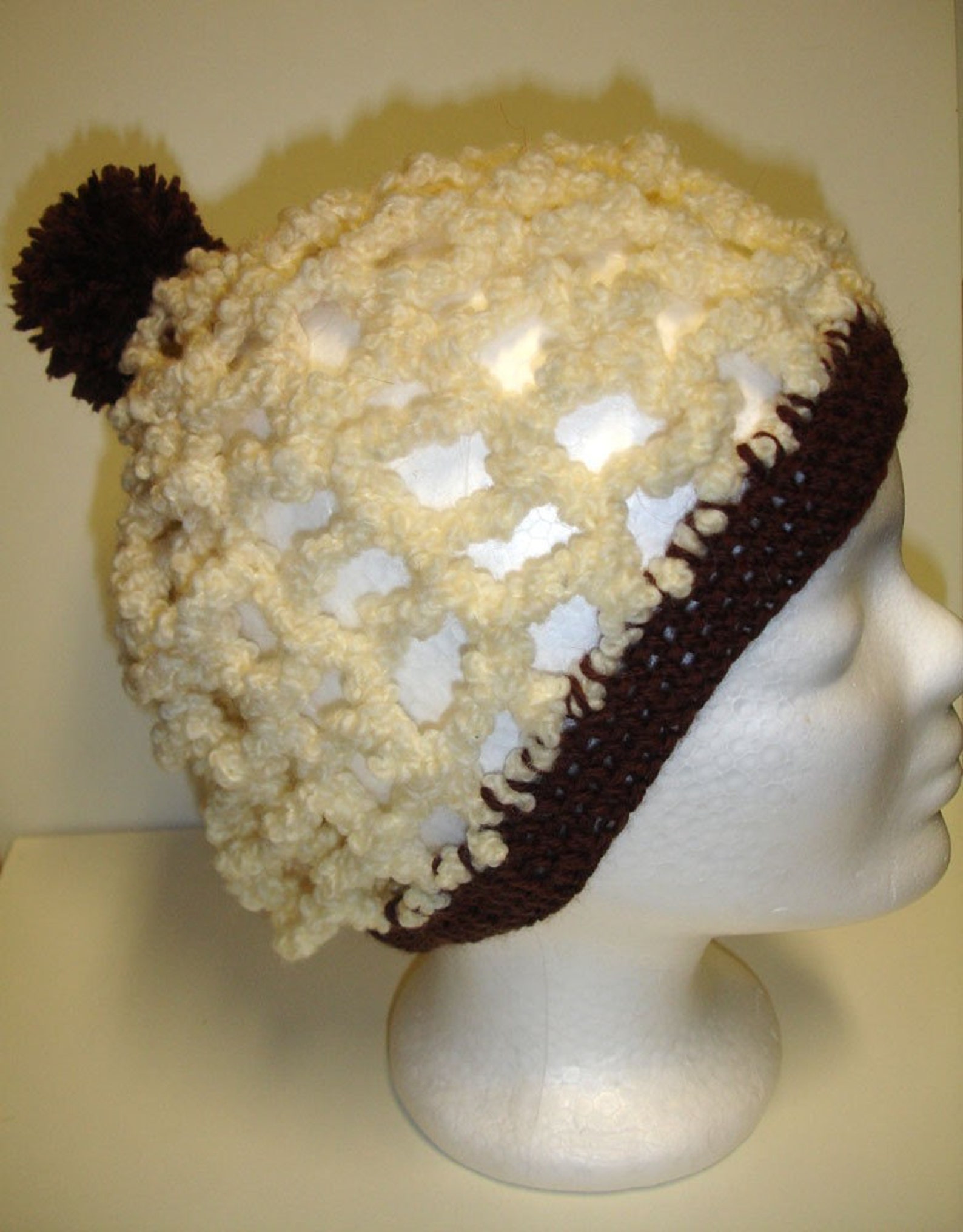 Boucle Hat With Pom Pom Ready to Ship - Etsy
