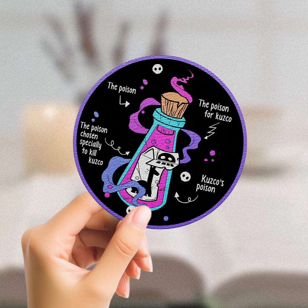 Embroidered Disney Llama Kuzco Poison Patch, the Emperor's New Groove ...