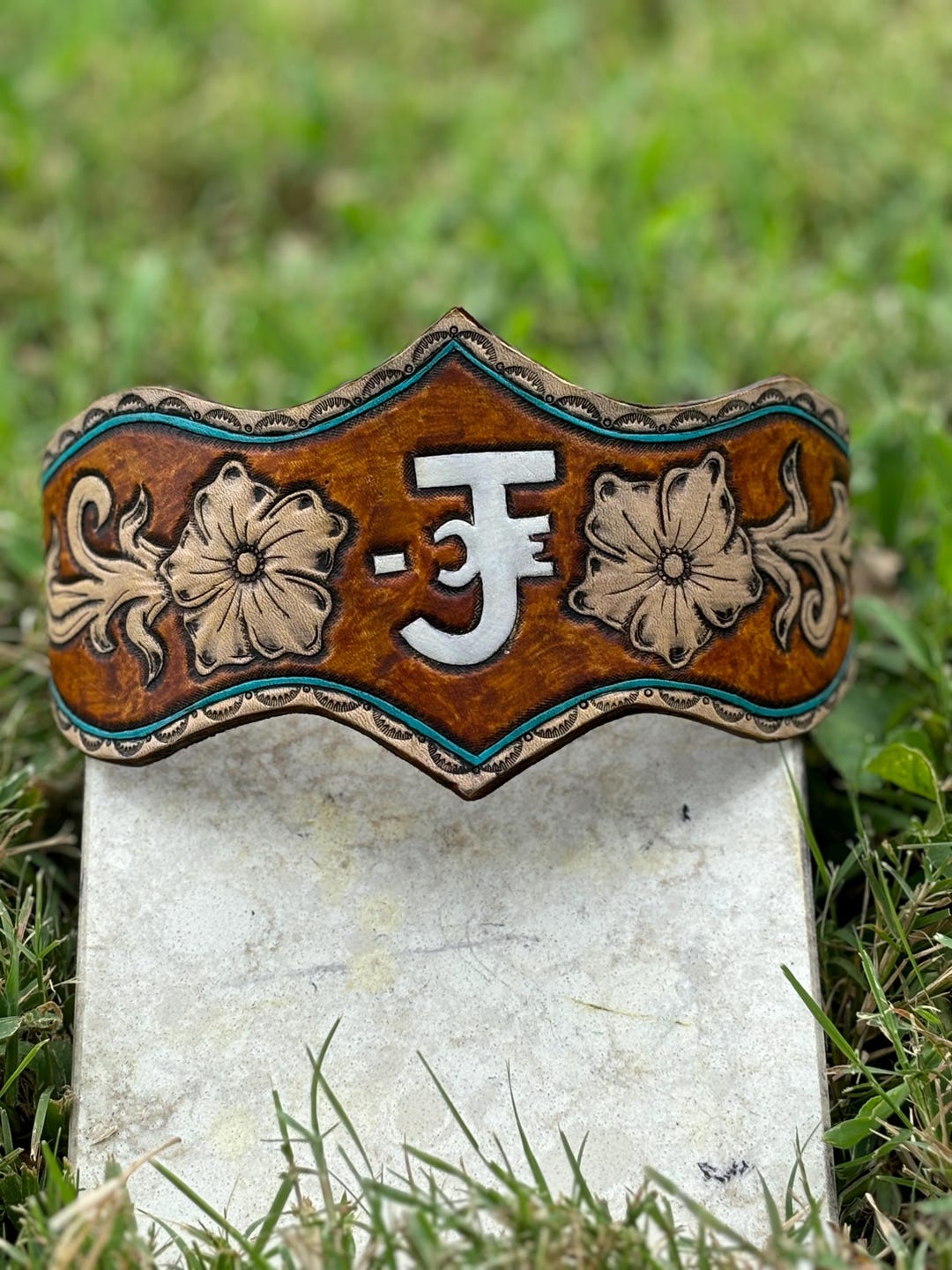Tooled Leather Garter Available After October - Etsy