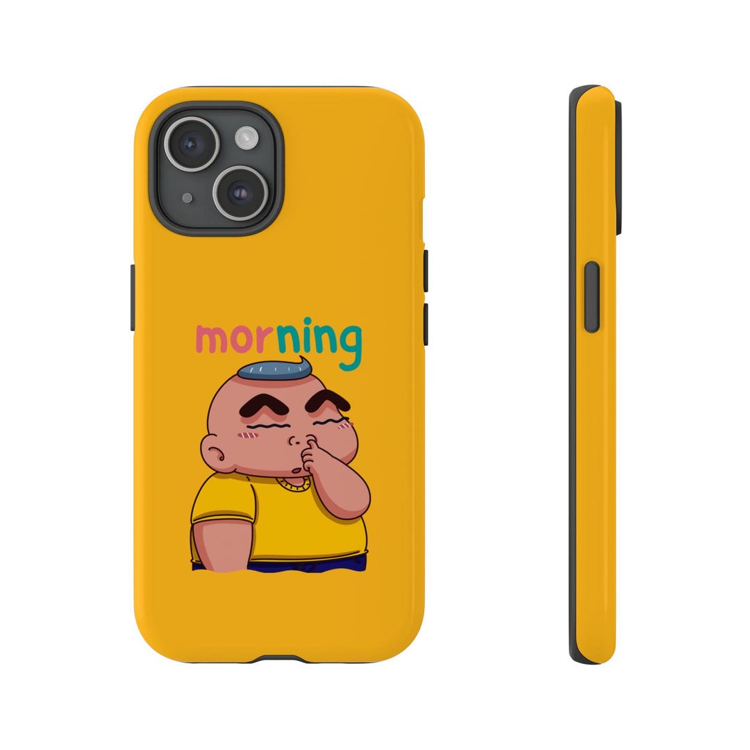 Yellow Morning Character iPhone Case,iphone 8X 11 12 13 14 15 Pro Max ...