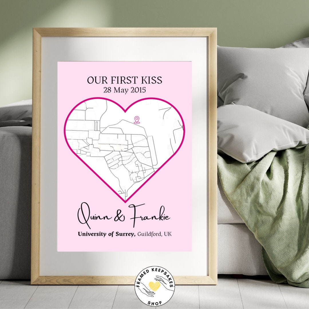 Personalized Map Wall Art Custom Printable File - Etsy