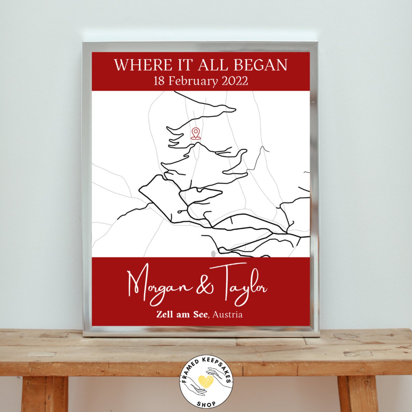 Personalized Map Wall Art Custom Printable File - Etsy