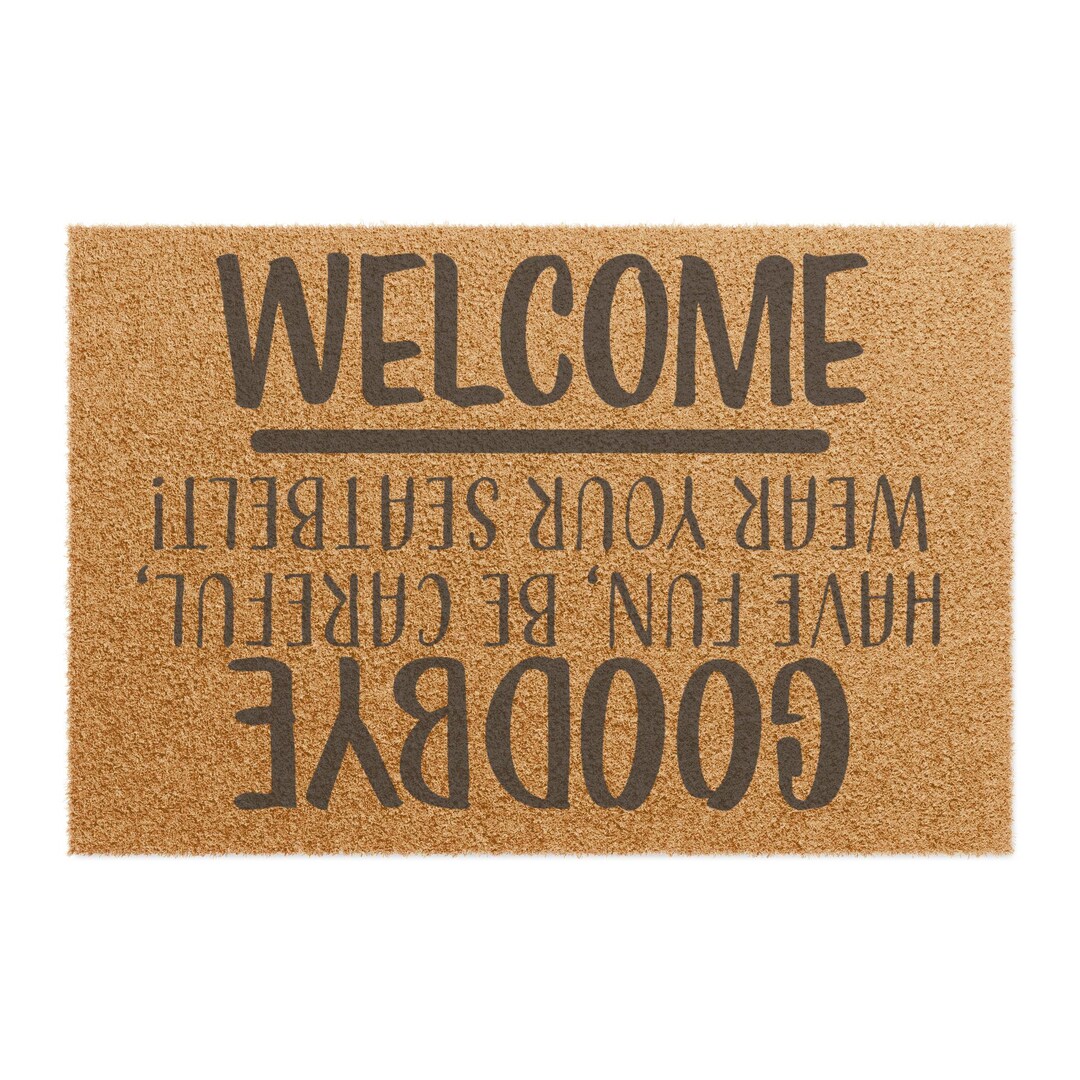 Doormat, Welcome Goodbye Mat, Front Back Porch Rug, Entry Way Home ...