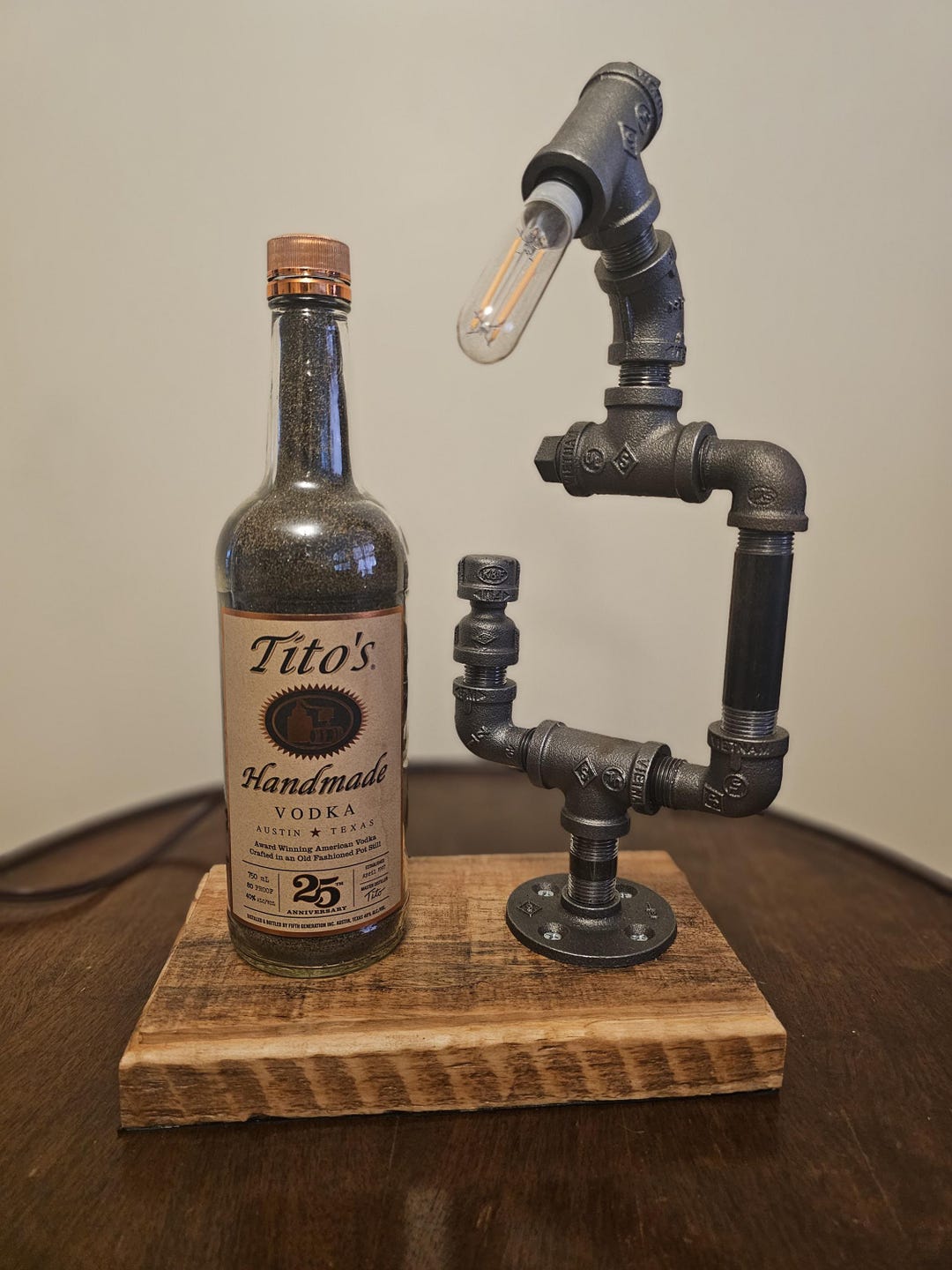 Industrial Pipe/titos Vodka Lamp - Etsy