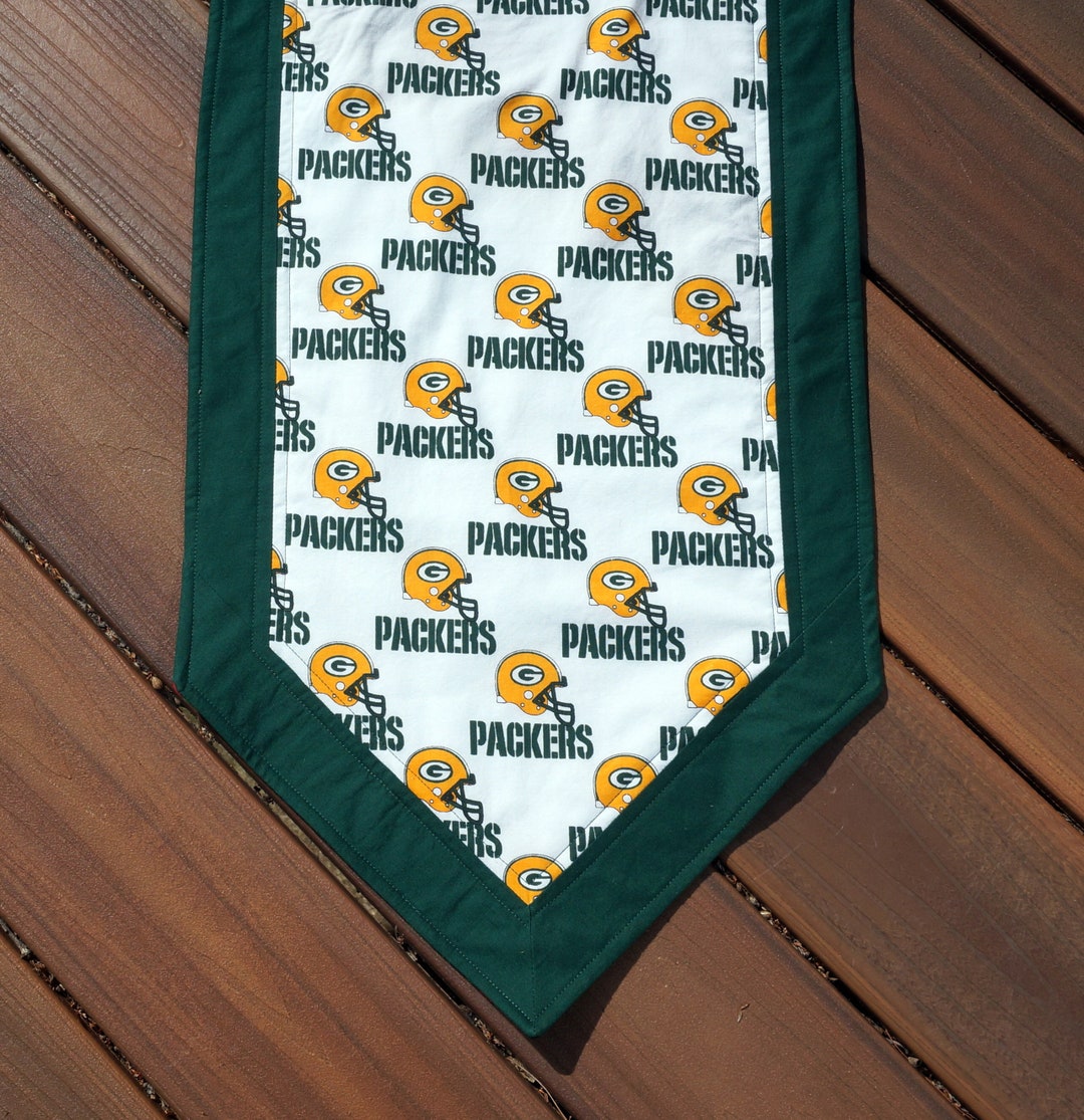 Green Bay Packers Table Runner, Football Game Day Fun, Reverses to ...