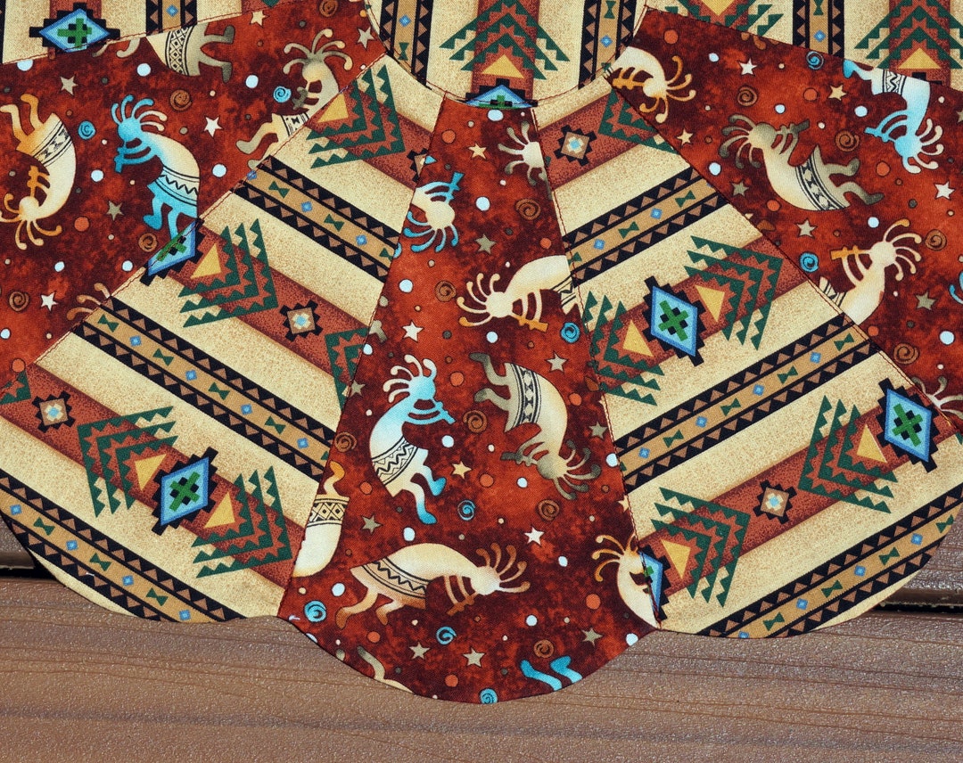 20 1/2" or 25" Southwest, Native American Table Topper, Bread Basket ...
