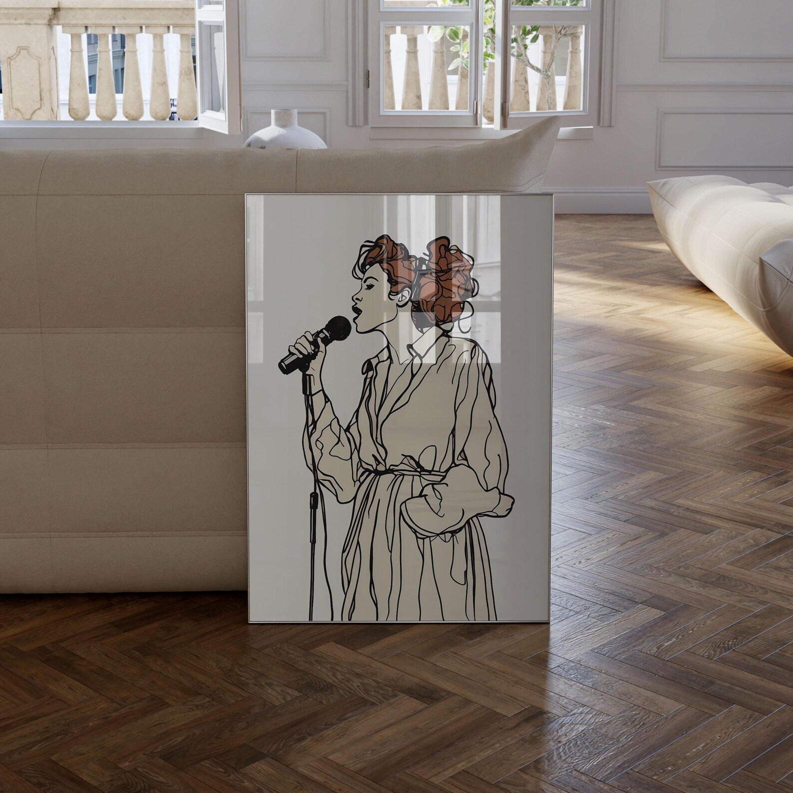 Singer Print - Singing Poster - Retro Sing Print - Vintage Music ...