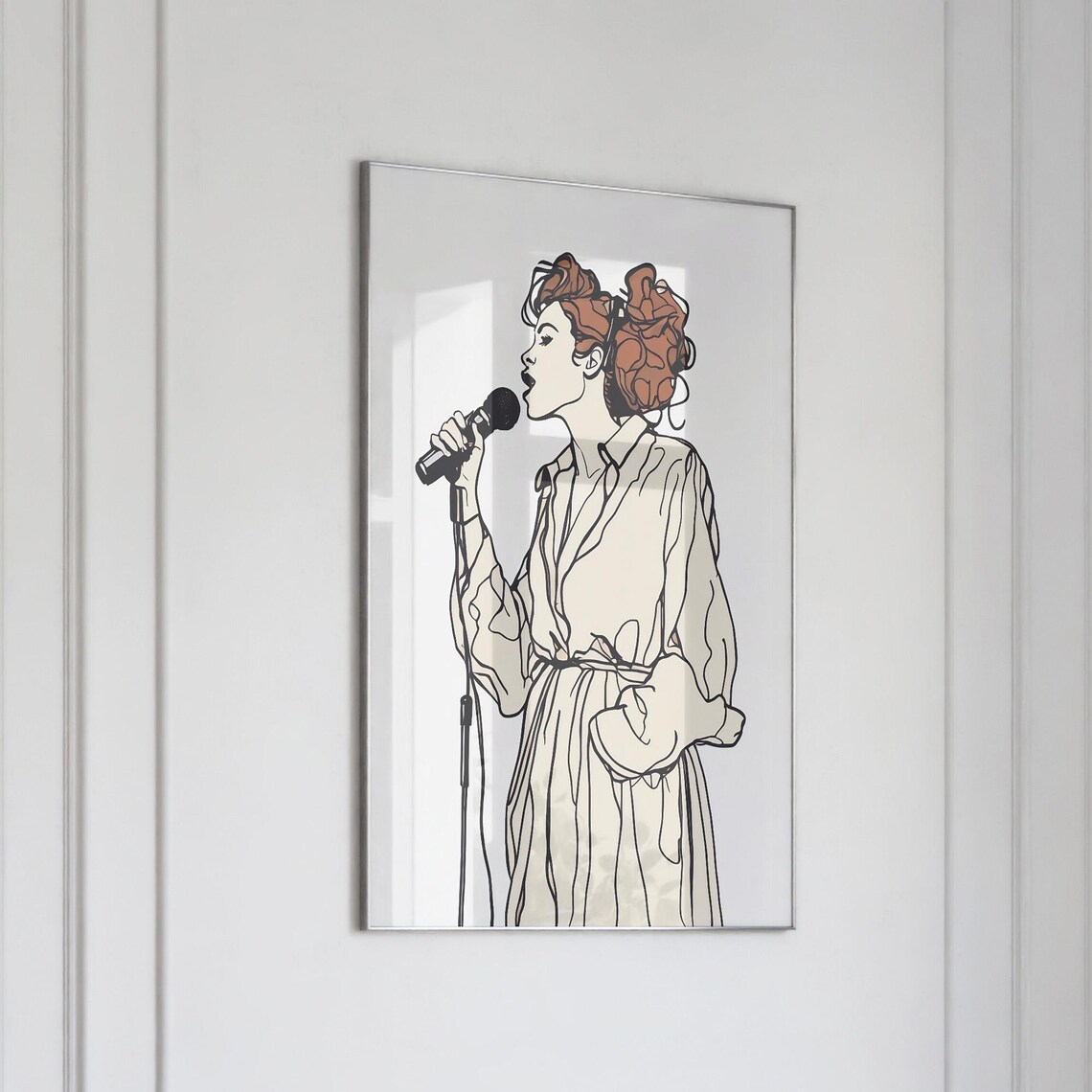 Singer Print - Singing Poster - Retro Sing Print - Vintage Music ...