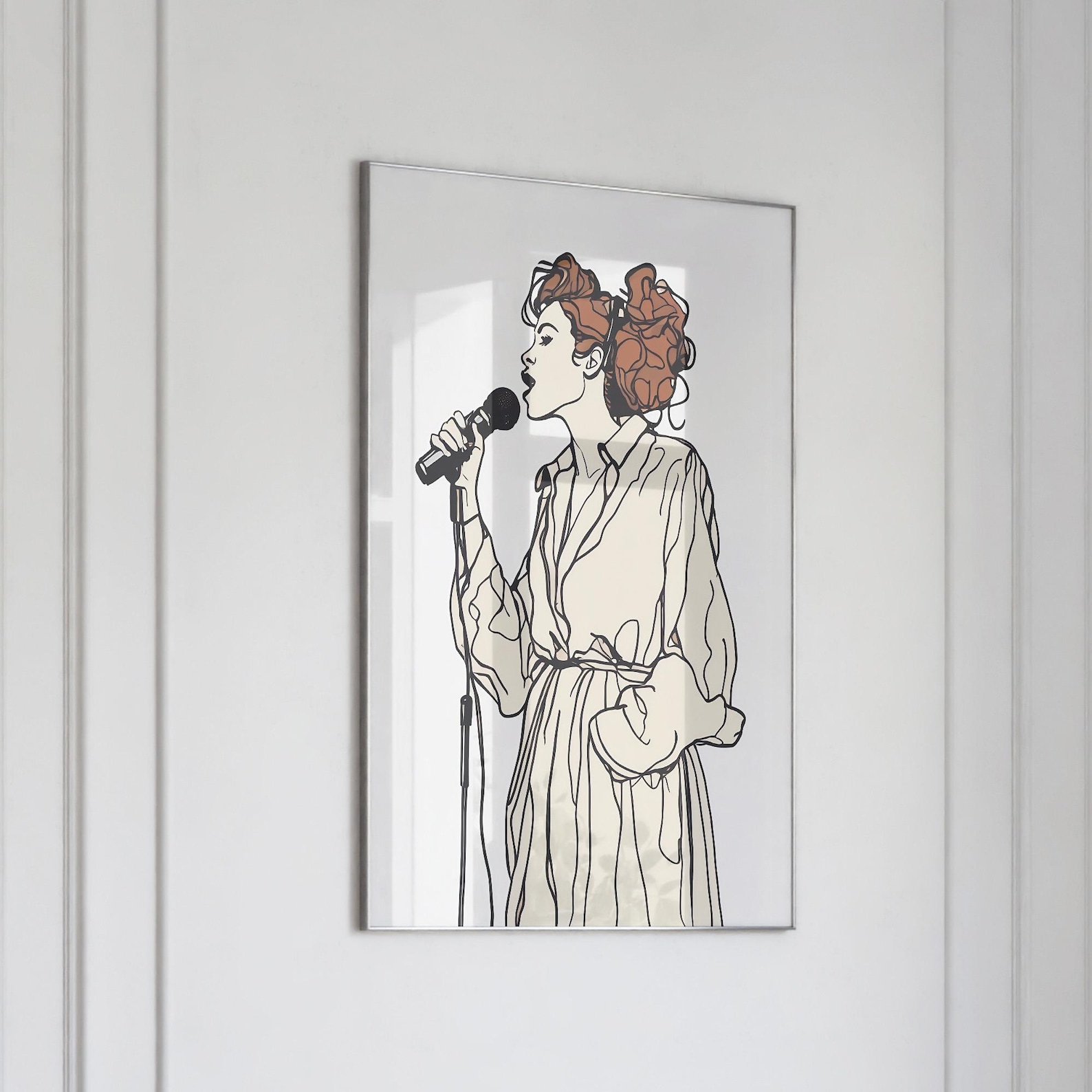 Singer Print - Singing Poster - Retro Sing Print - Vintage Music ...