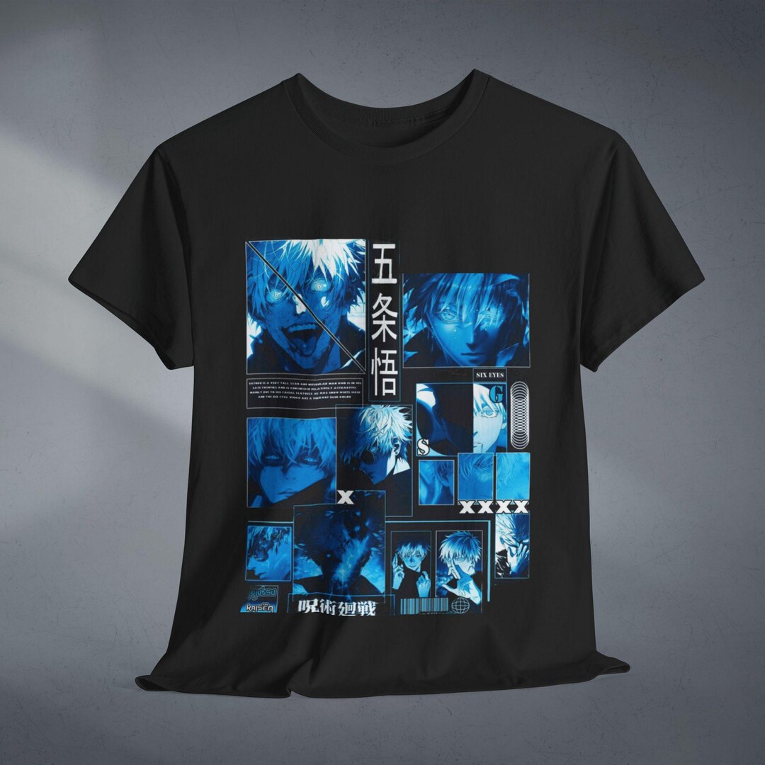 Gojo Satoru Shirt, Jujutsu Kaisen Shirt, Anime Lover Tee, Japanese ...