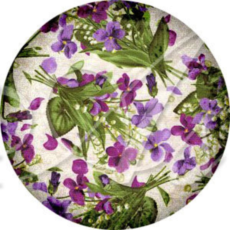 Floral Patterns One Inch Circles INSTANT DOWNLOAD Digital Collage Sheet ...