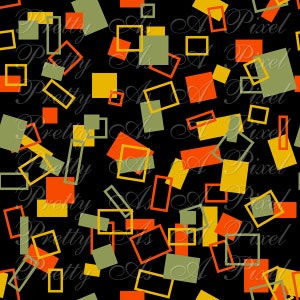 Retro Autumn - Digital Paper Pack - INSTANT DOWNLOAD - Scrapbooking ...