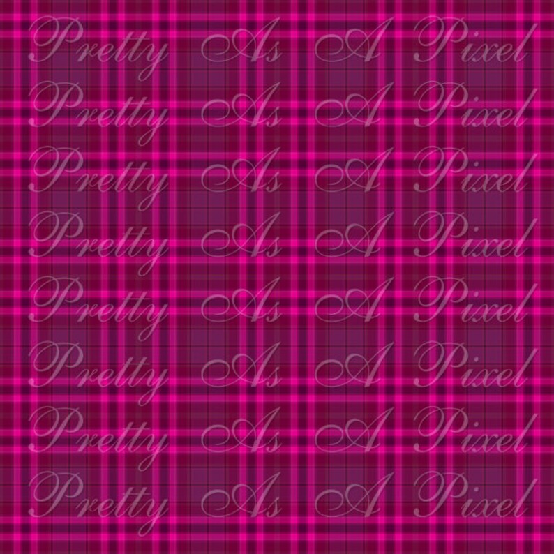 Valentine Plaid Digital Paper Pack Scrapbooking Backgrounds INSTANT ...