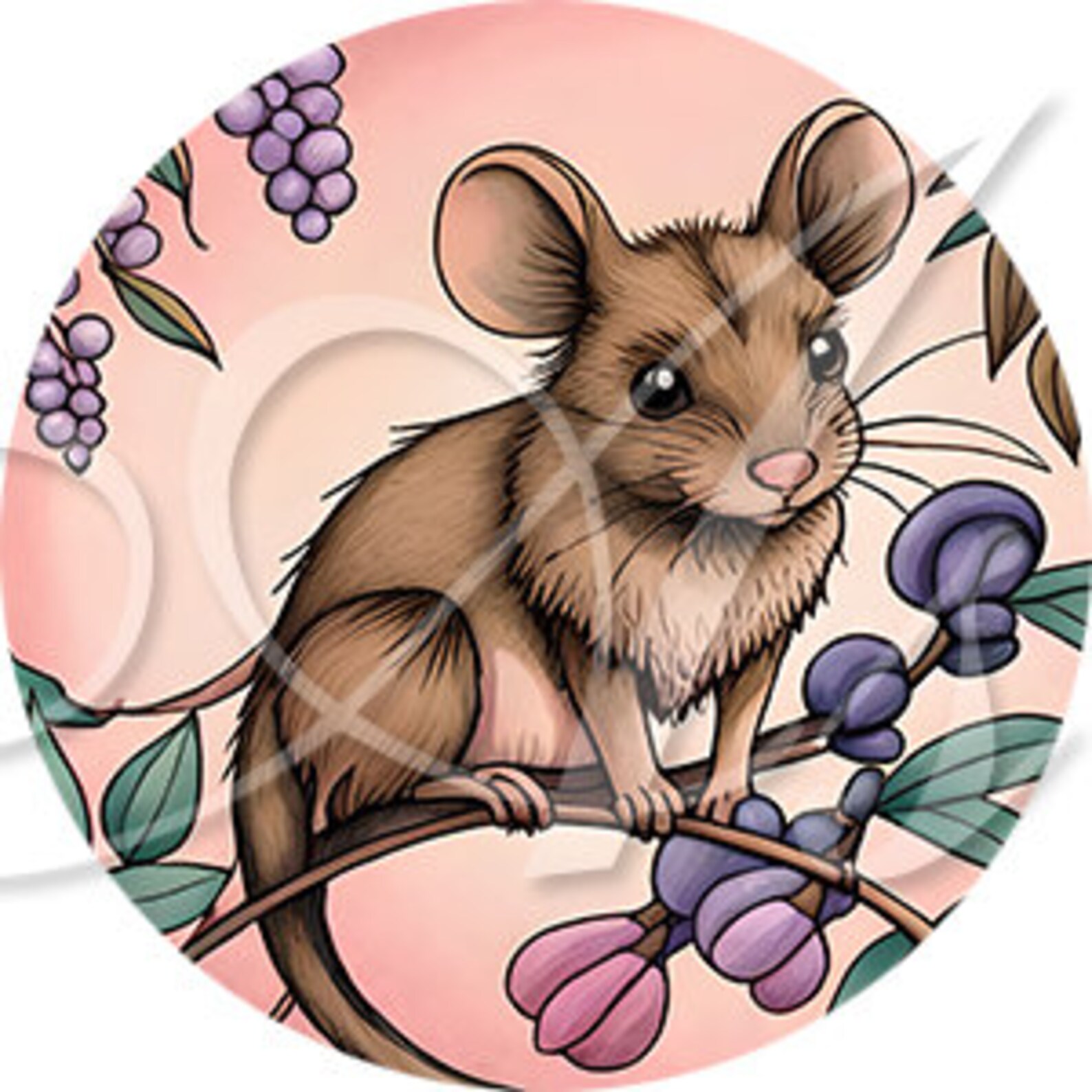 Garden Mice One Inch Circles Digital Collage Sheet - Etsy