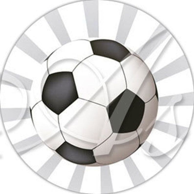 Soccer or Football - One Inch Circles - for Pendants Magnets - Crafts ...