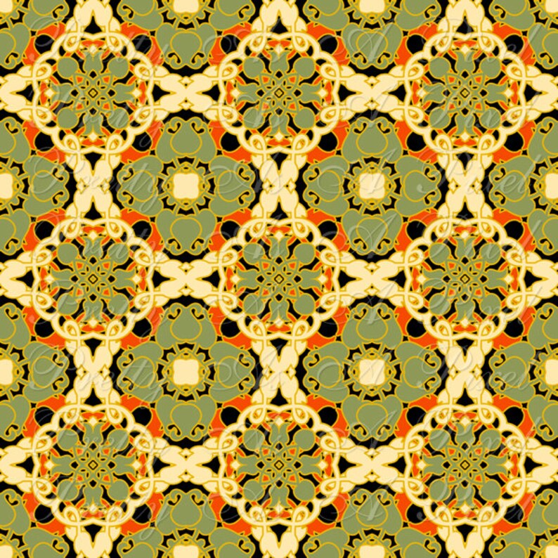 Retro Autumn - Digital Paper Pack - INSTANT DOWNLOAD - Scrapbooking ...