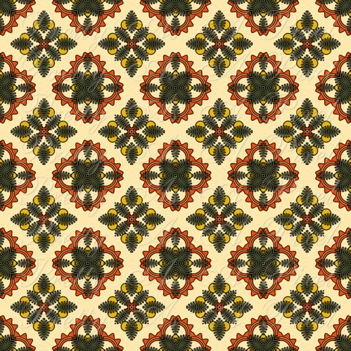 Retro Autumn - Digital Paper Pack - INSTANT DOWNLOAD - Scrapbooking ...