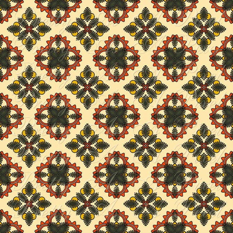 Retro Autumn - Digital Paper Pack - INSTANT DOWNLOAD - Scrapbooking ...