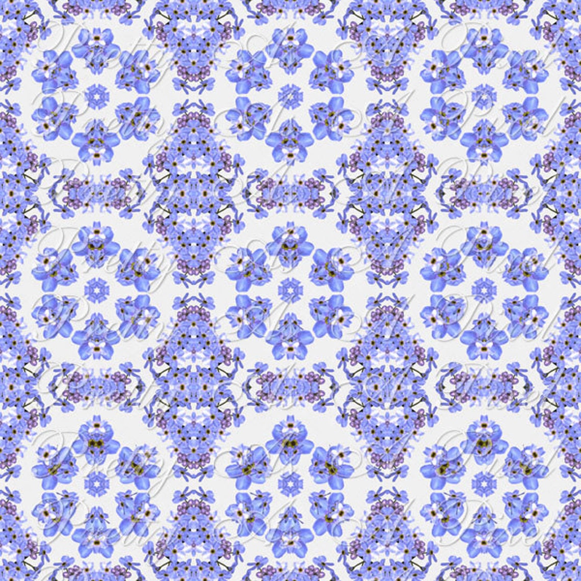 Forget-me-nots Digital Paper Pack INSTANT DOWNLOAD - Etsy