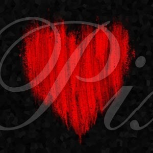 Heart-o-mania - Hearts in Red & Black - 3 Sizes - Inchies, 7-8 In, AND ...